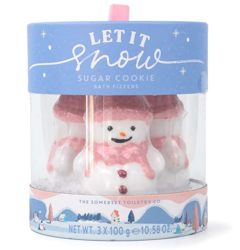 Snowman Sugar Cookie Bath Fizzers